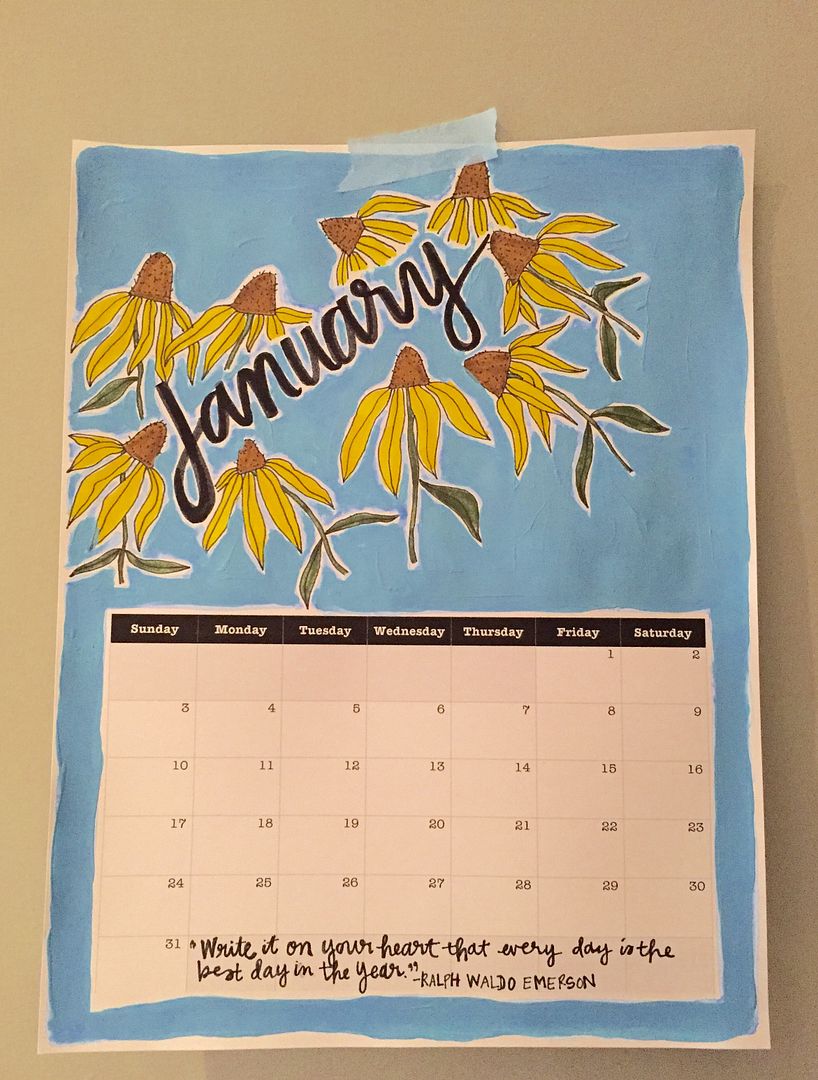 Today: January goals (and a printable calendar). - ON TAP FOR TODAY